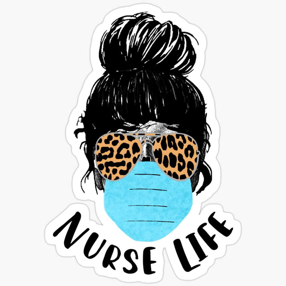 Kira Sticker With Nurse Life Front Line Warrior Worker Nurse Nurses ...