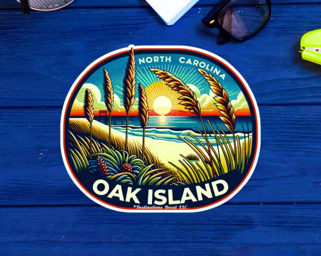 Kira Sticker With Oak Island North Carolina Travel Decal Outer Banks ...