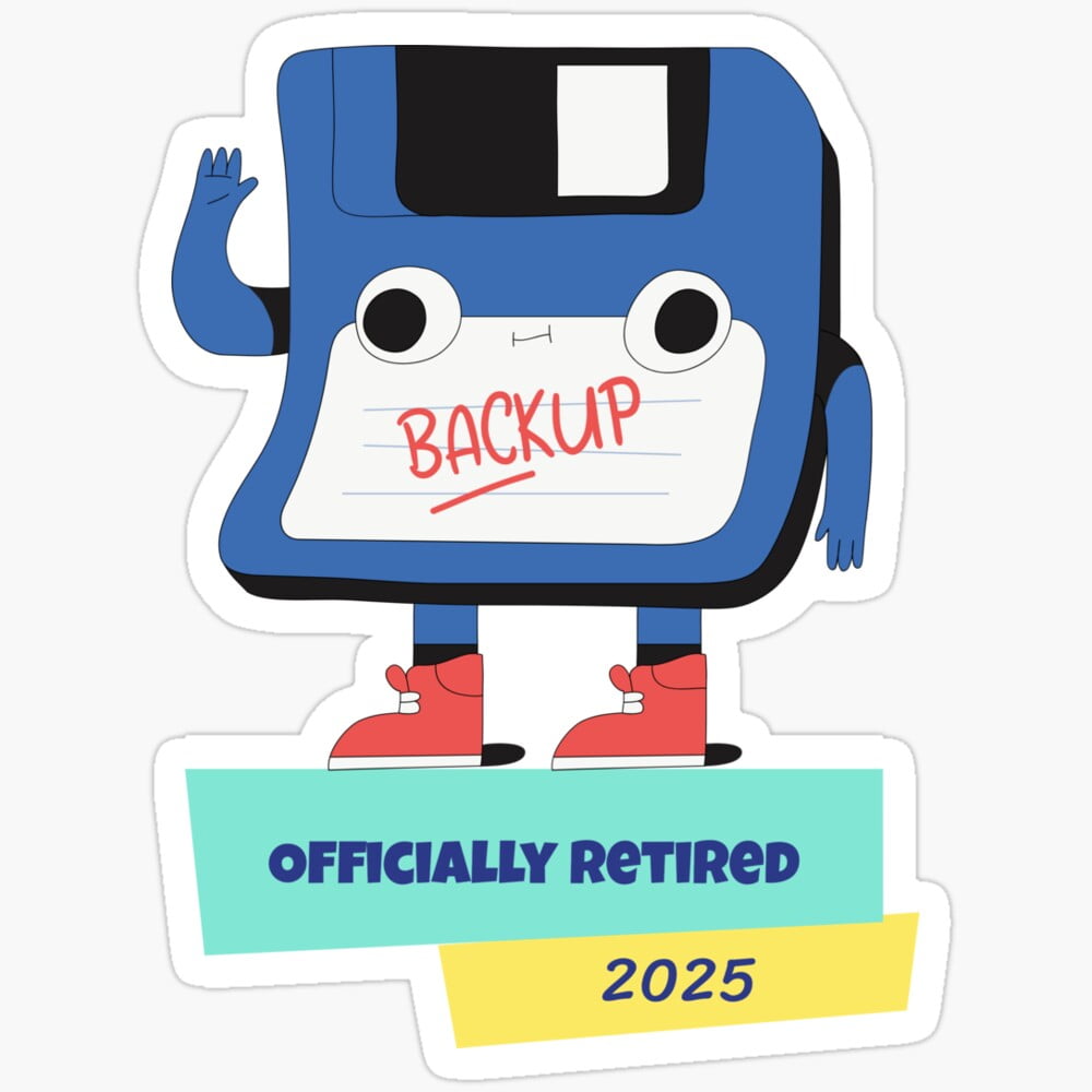 Kira Sticker - Officially Retired Floppy Disk 2025 Gift For You - Phone ...