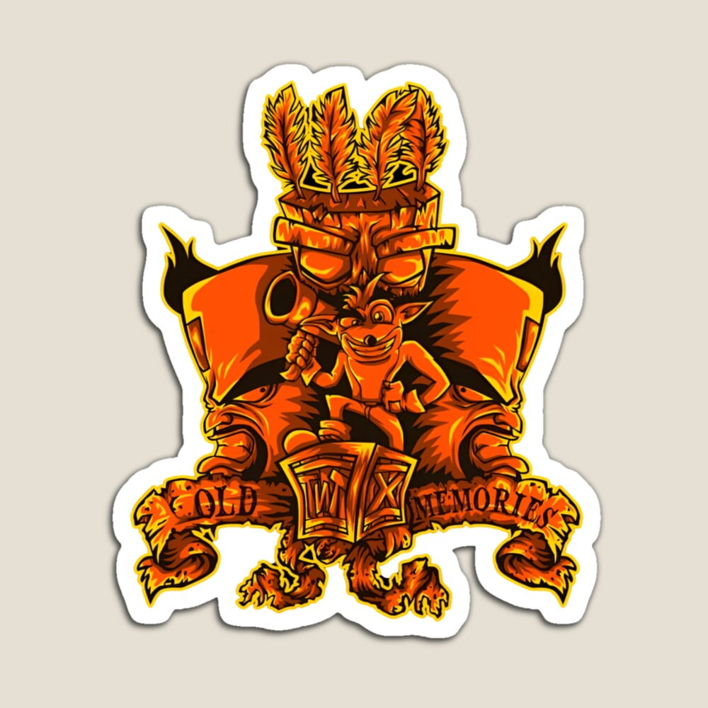 Kira Sticker With Old Memories - Crash Bandicoot Sticker Decorative ...