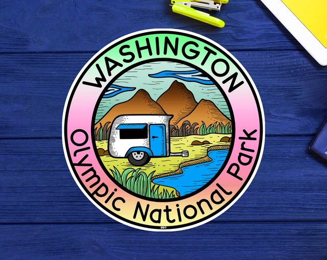 Kira Sticker With Olympic National Park Washington Decal Camping Camper ...
