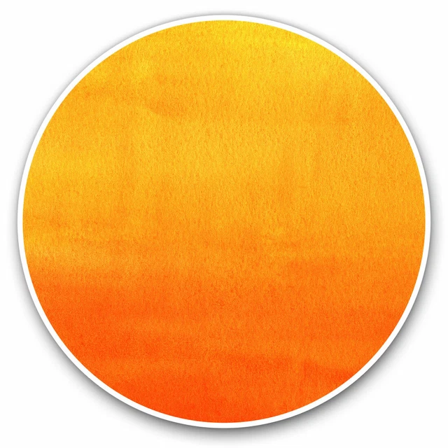 Kira Sticker With Ombre Orange Yellow Artistic Cool Gift Decorative ...