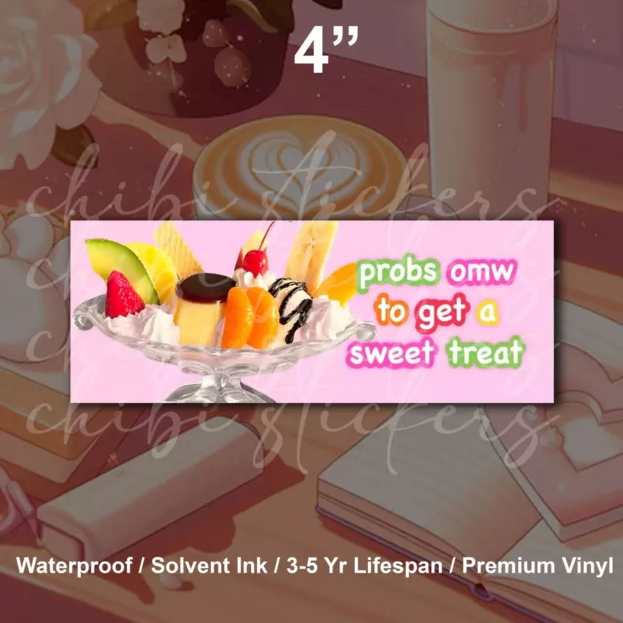 Kira Sticker With Omw To Get A Sweet Treat Bumper Sticker Waterproof ...