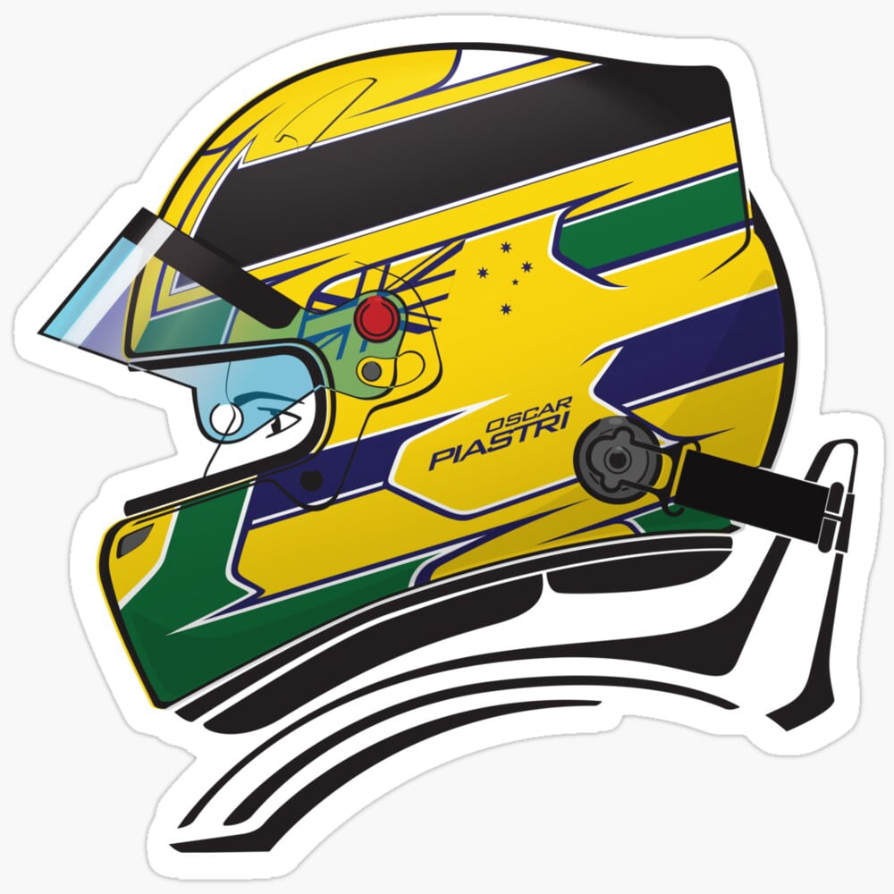 Kira Sticker - Oscar Piastri 2024 Monaco Helmet - Phone Stickers ...