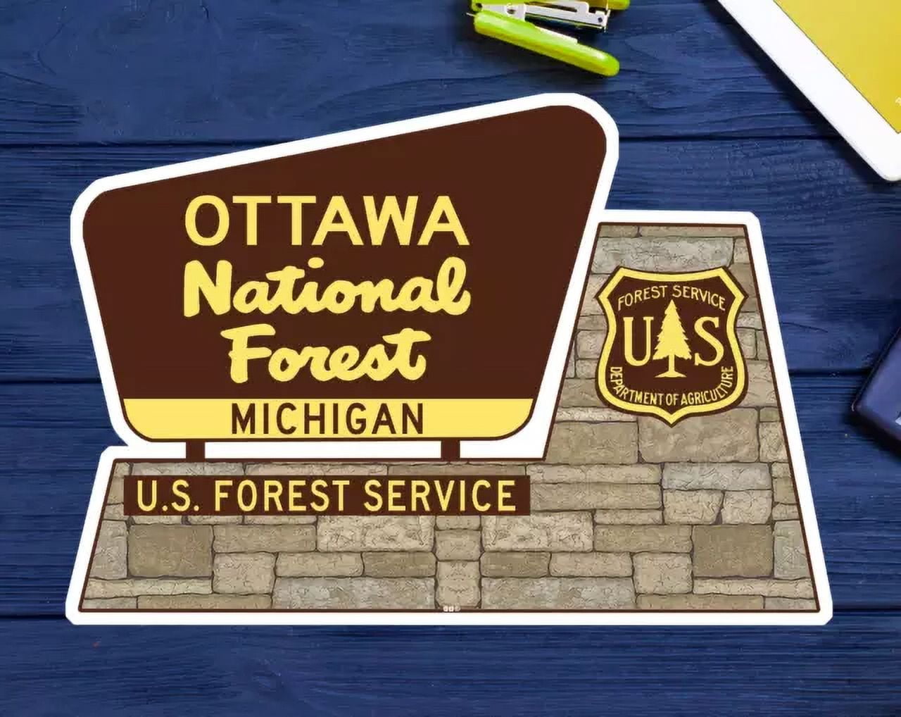 Kira Sticker With Ottawa National Forest Decal Michigan Decorative ...