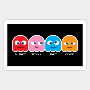 Kira Sticker With Pacman Ghosts Sticker & Arcade, Arcade Games, Blinky ...