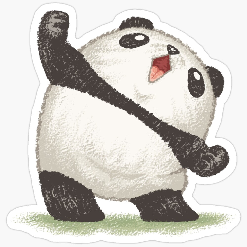 Kira Sticker - Panda'S Joy Of The Victory Gift For You - Phone Stickers ...