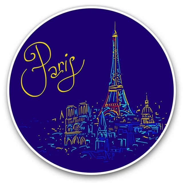 Kira Sticker With Paris France Travel Eiffel Tower Cool Gift Decorative ...