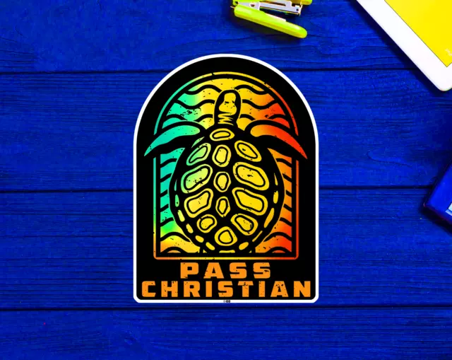Kira Sticker With Pass Christian Mississippi Sea Turtle Ms Decorative ...