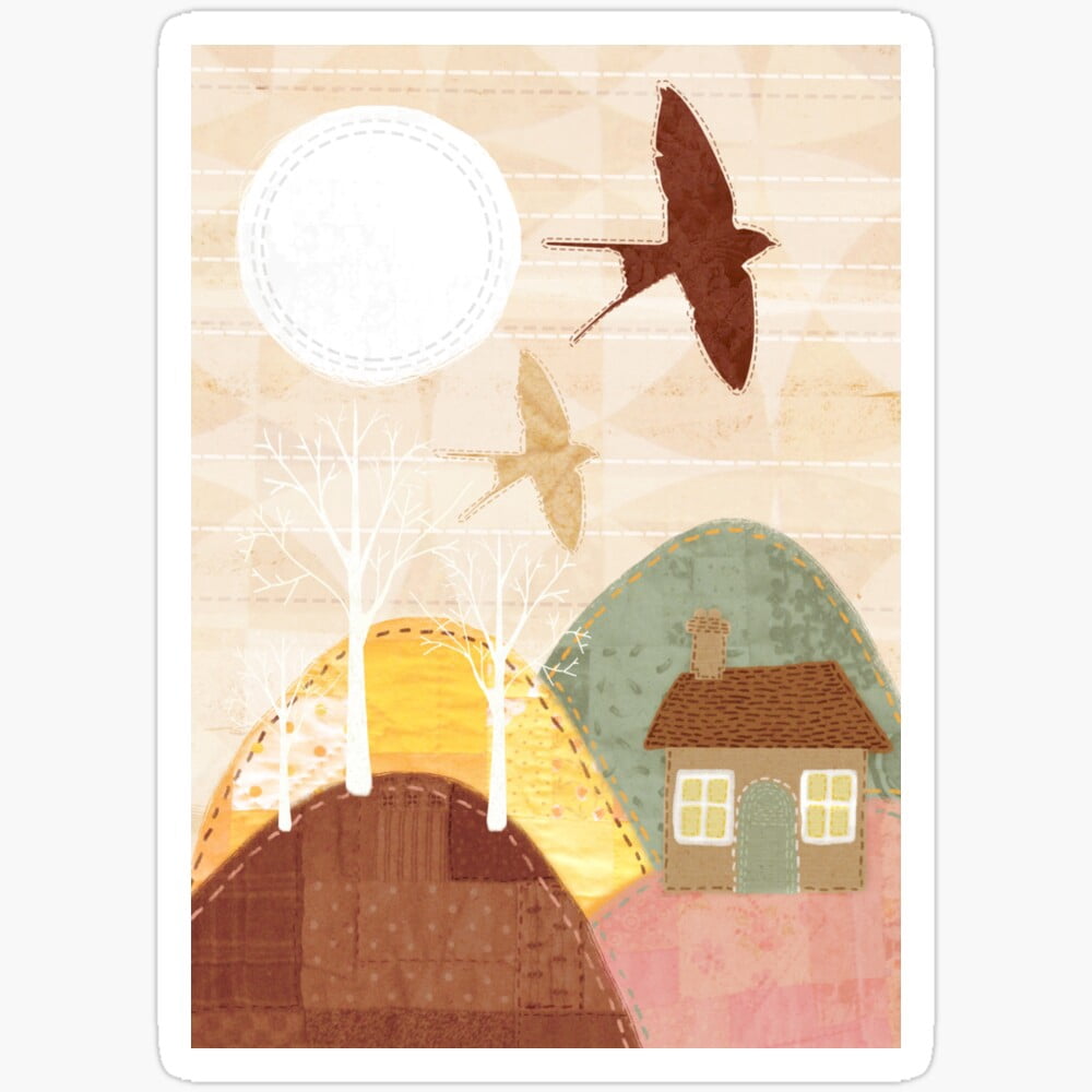 Kira Sticker - Patchwork Land - Phone Stickers, Waterproof Decals Water ...