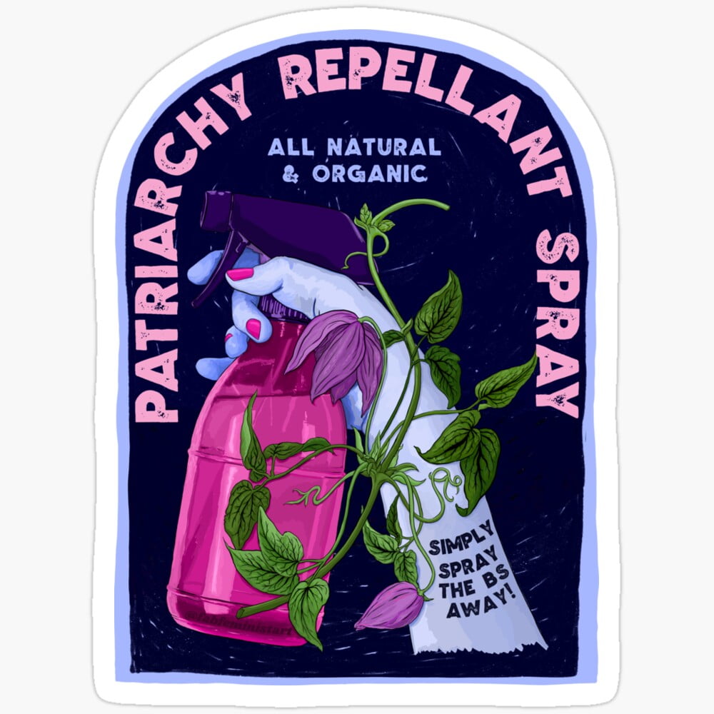 Kira Sticker - Patriarchy Repellant Spray Gift For You - Phone Stickers ...