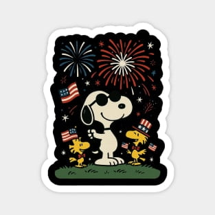 Kira Sticker With Peanuts Snoopy And Woodstock Happy Independence Day ...
