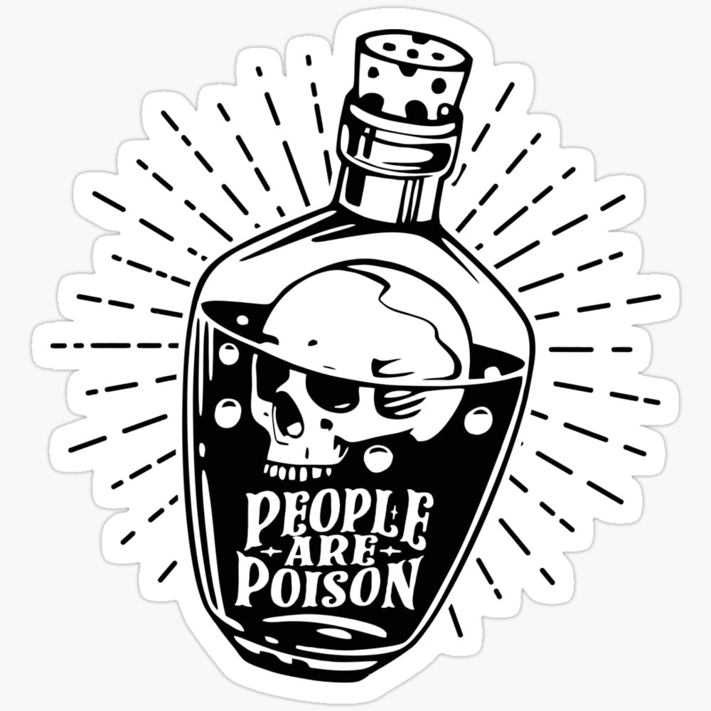 Kira Sticker - People Are Poison - Phone Stickers, Waterproof Decals ...