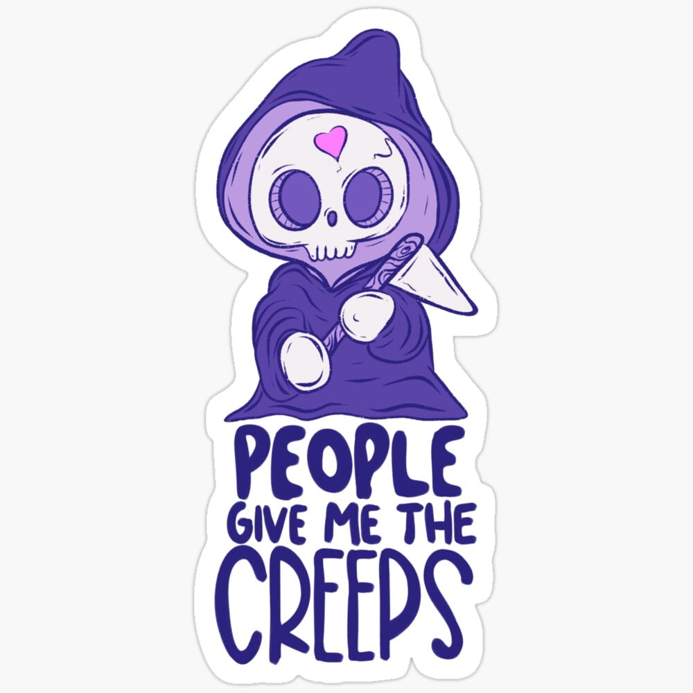 Kira Sticker - People Give Me The Creeps - Phone Stickers, Waterproof ...