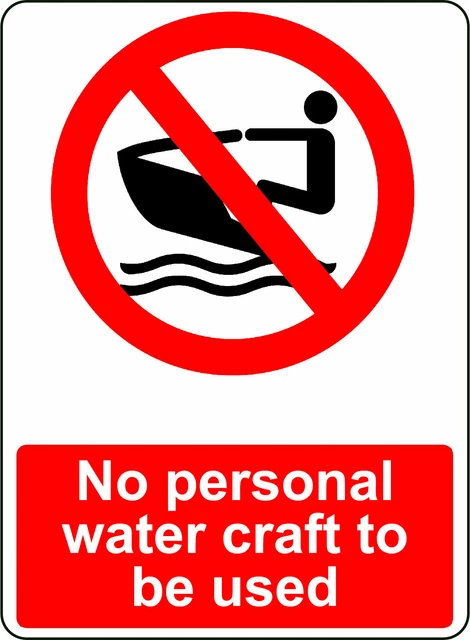 Kira Sticker With No Personal Watercraft Osha Decal Safety Sign Usa ...