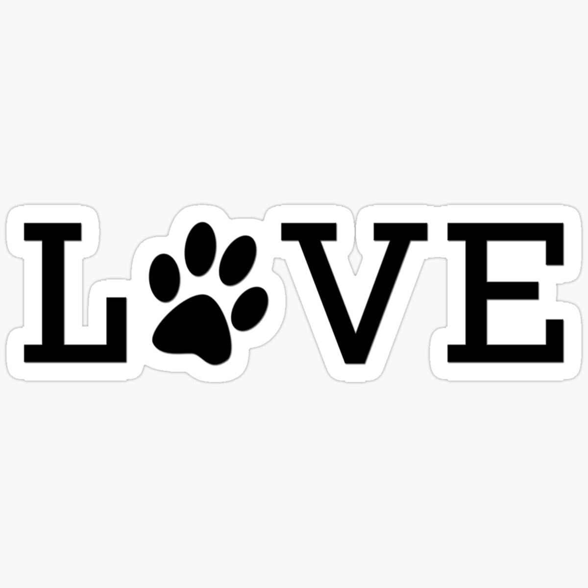 Kira Sticker - Pet Love | Black Sticker, Funny Waterproof Decal For Pet ...
