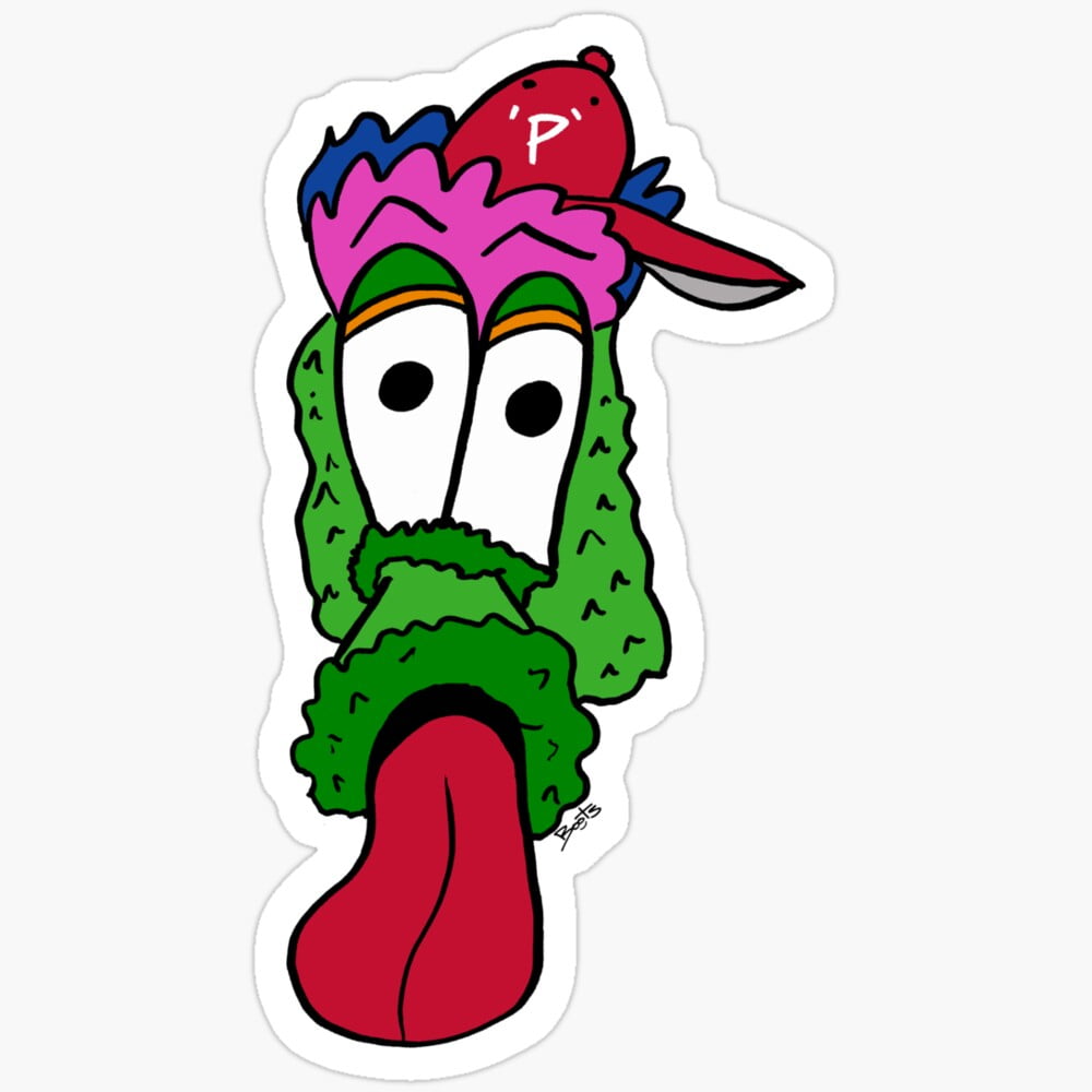 Kira Sticker - Phil E. Phanatic (Phillies) - Phone Stickers, Waterproof ...