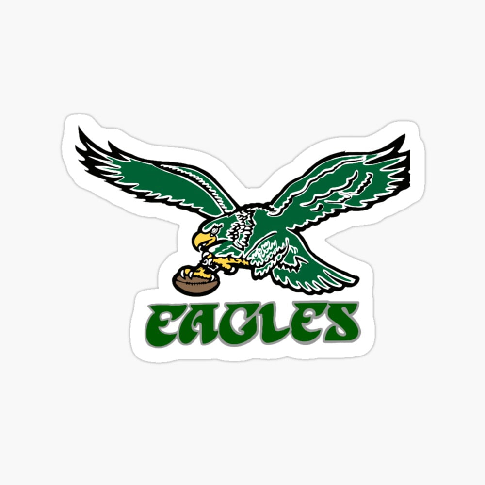 Kira Sticker - Vintage Ea.Gles Logo - Phone Stickers, Waterproof Decals ...