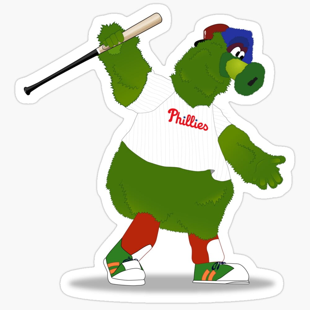 Kira Sticker - Philly Phanatic Bat Spike - Phone Stickers, Waterproof ...