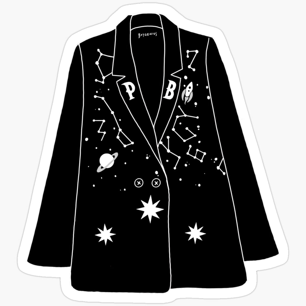 Kira Sticker - Phoebe Bridgers Boygenius Coat Sticker, Funny Waterproof ...