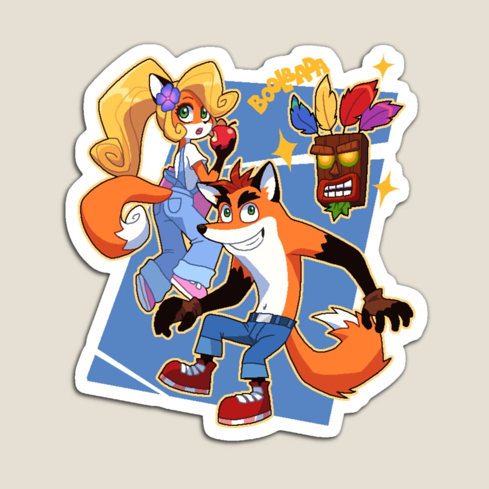 Kira Sticker With Photo Apparell - Crash Bandicoot Sticker Decorative ...