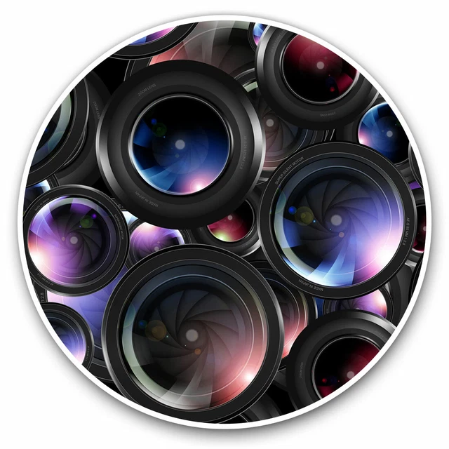 Kira Sticker With Photography Camera Lens Collage Cool Gift Decorative ...