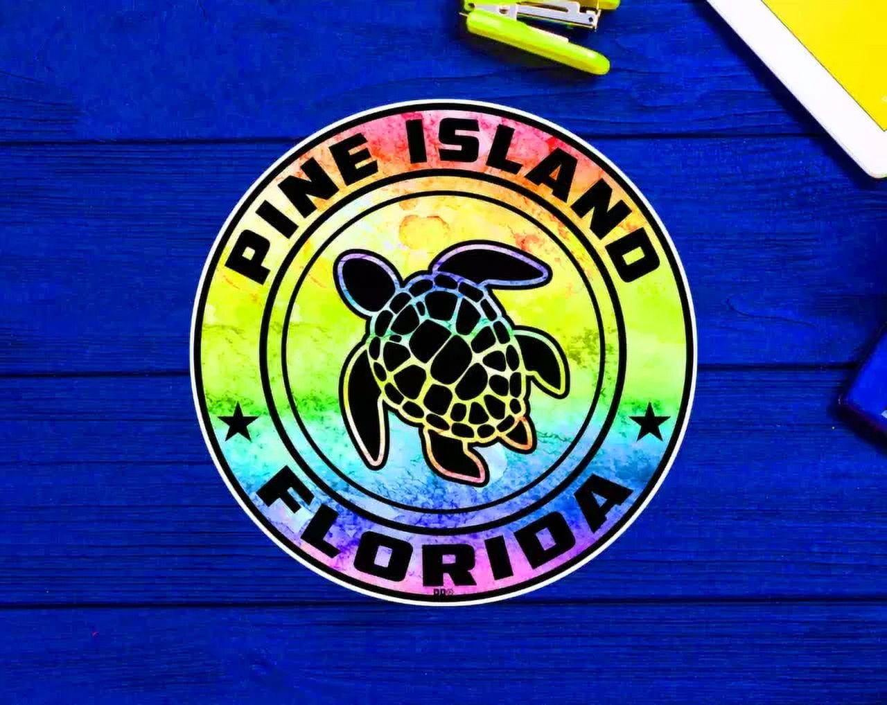 Kira Sticker With Pine Island Florida Beach Decal Sea Turtle Decorative ...