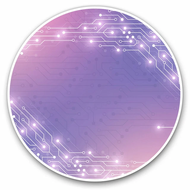 Kira Sticker With Pink Ombre Computer Chip Gamer Cool Gift Decorative ...