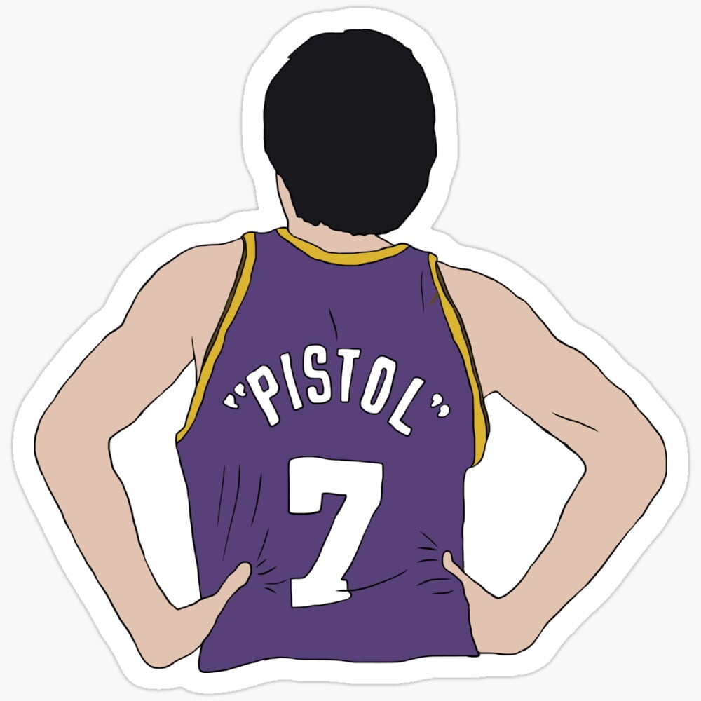 Kira Sticker - Pistol Pete Maravich Sticker - Single, Trio, Or Squad ...