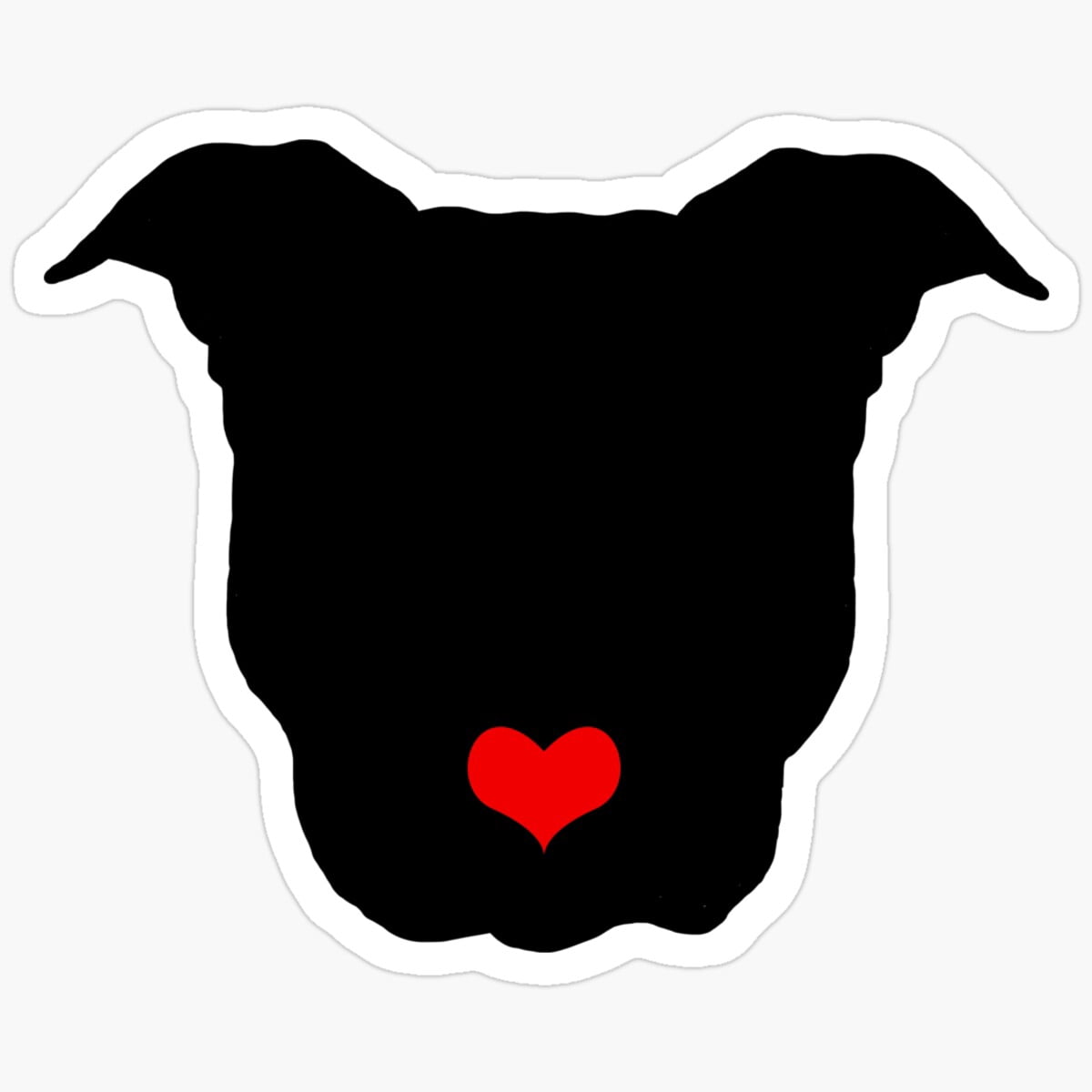 Kira Sticker - Pitbull Love Sticker, Funny Waterproof Decal For Pet ...