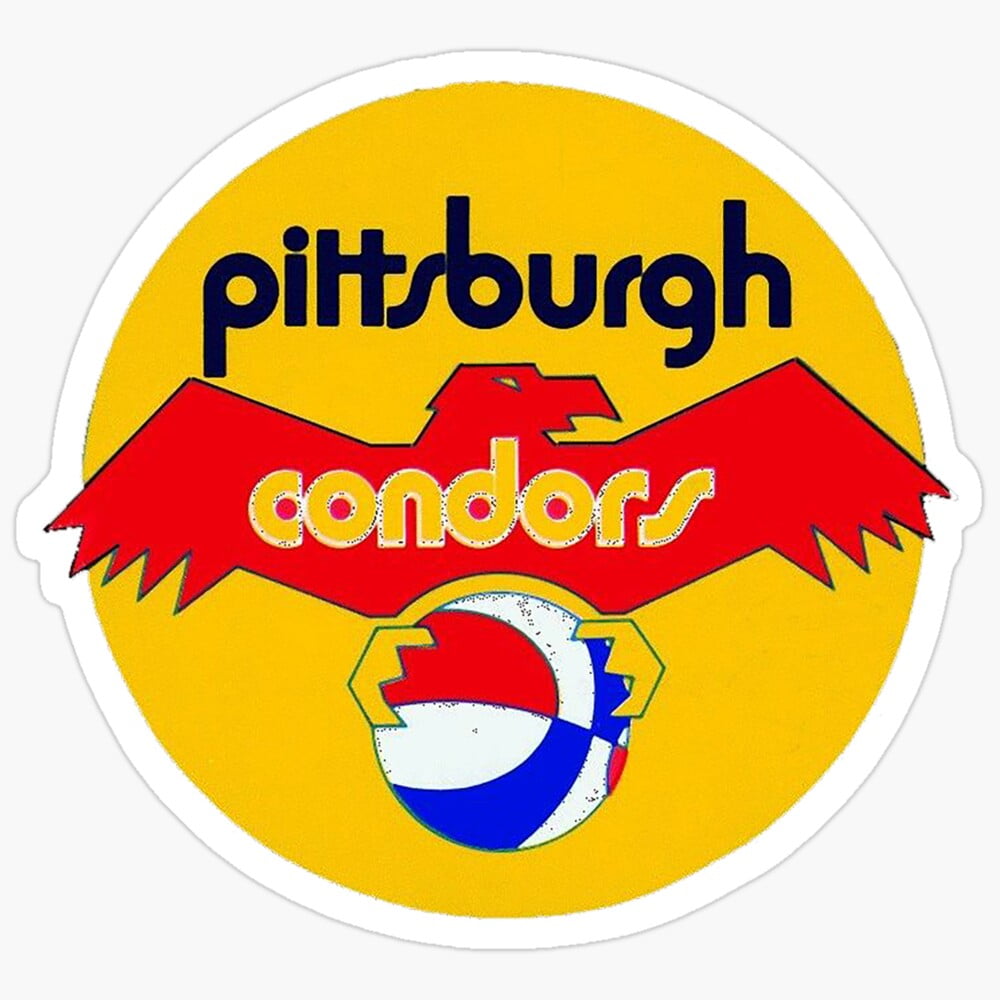 Kira Sticker - Pittsburgh Condors Vintage Basketball Logo Aba Perfect ...