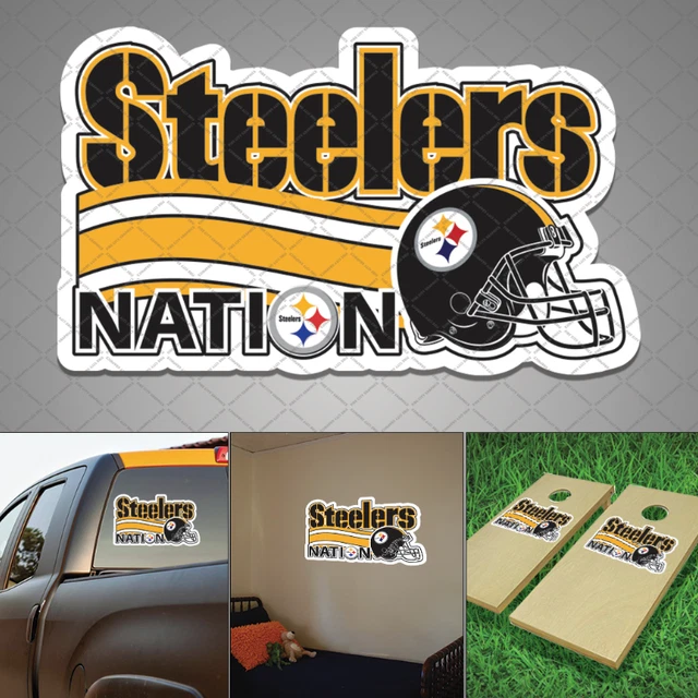 Kira Sticker With Pittsburgh Pittsburgh Football Team Nation Decal Car ...