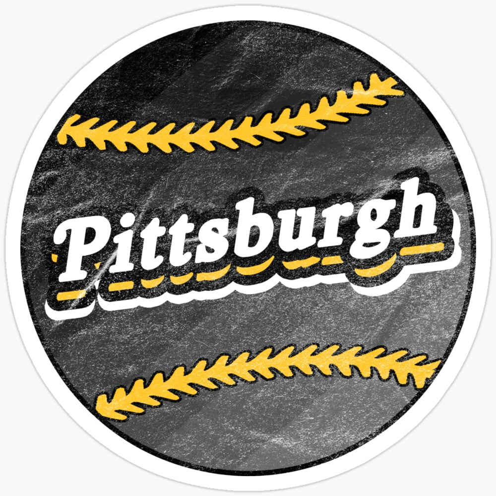 Kira Sticker - Pittsburgh Retro Baseball - Phone Stickers, Waterproof ...