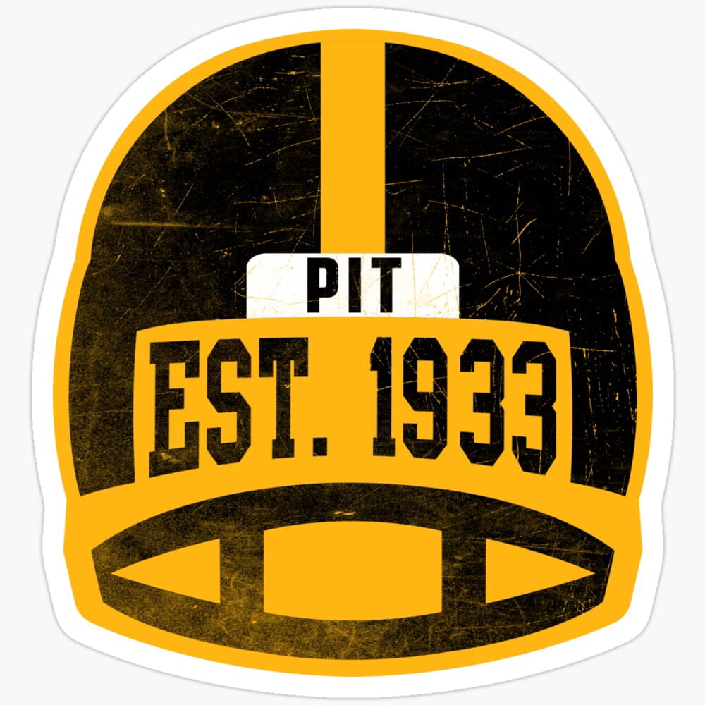 Kira Sticker - Pittsburgh Throwback Football Helmet - Phone Stickers ...