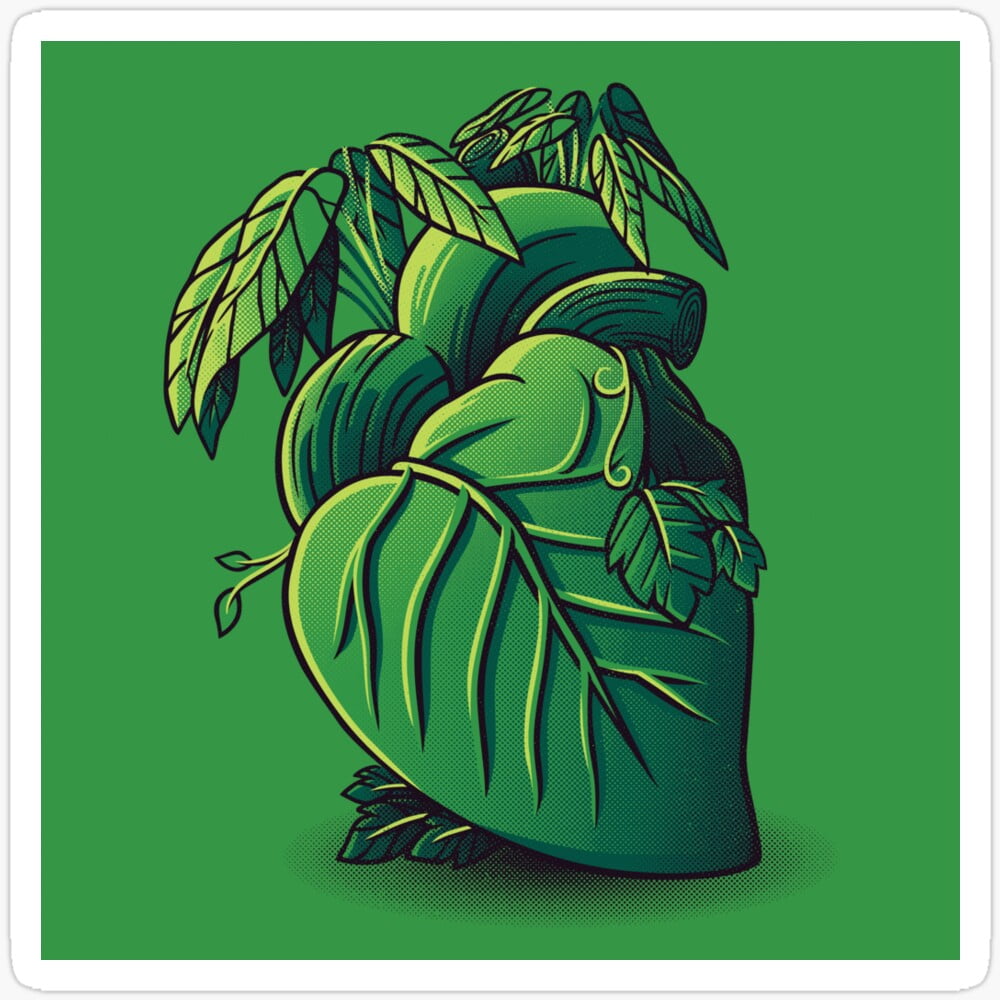 Kira Sticker - Plant Heart Sticker - Walmart.com