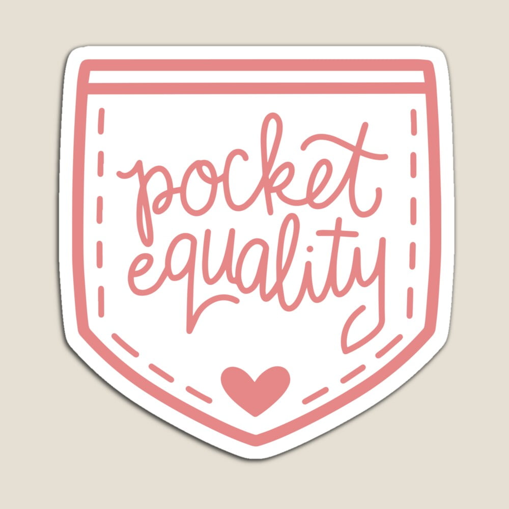 Kira Sticker With Pocket Equality Feminist Quote - Pink Sticker ...