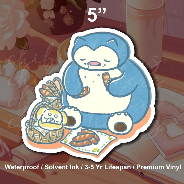 Kira Sticker With Pokemon Eating Snorlax Chubby Cute Drooling Munchlax ...