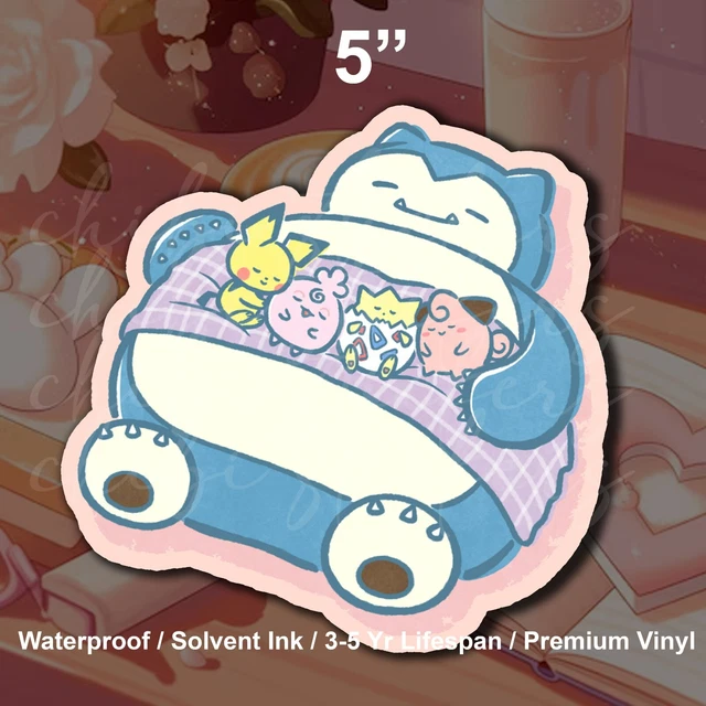 Kira Sticker With Pokemon Pichu Snorlax Cute Foodie Clefairy Togepi ...