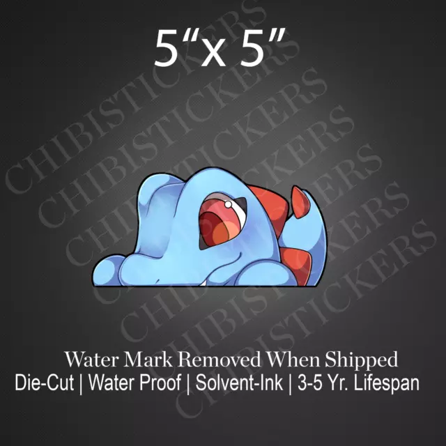 Kira Sticker With Pokemon Tododile Croconaw Chibi Cute Vinyl Decal ...