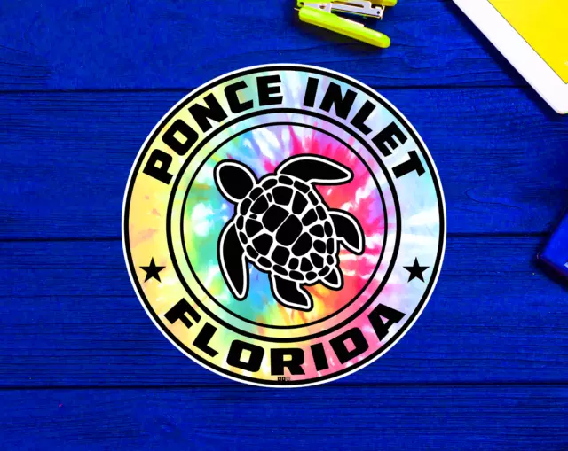 Kira Sticker With Ponce Inlet Florida Beach Decal Sea Turtle Decorative ...