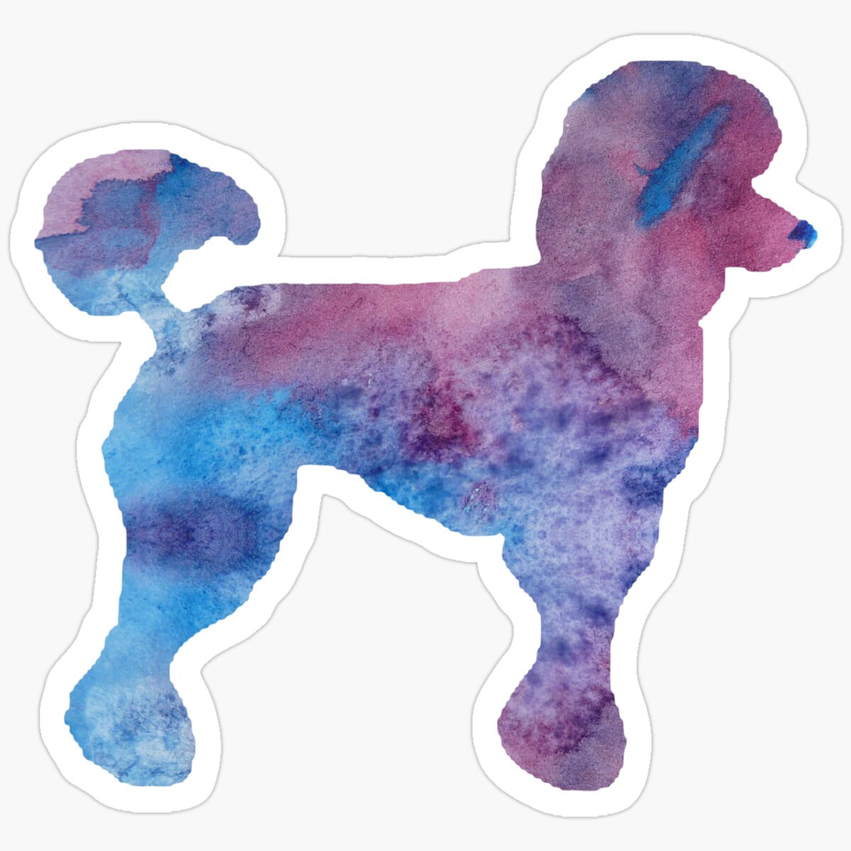 Kira Sticker - Poodle Sticker, Funny Waterproof Decal For Pet Lovers ...