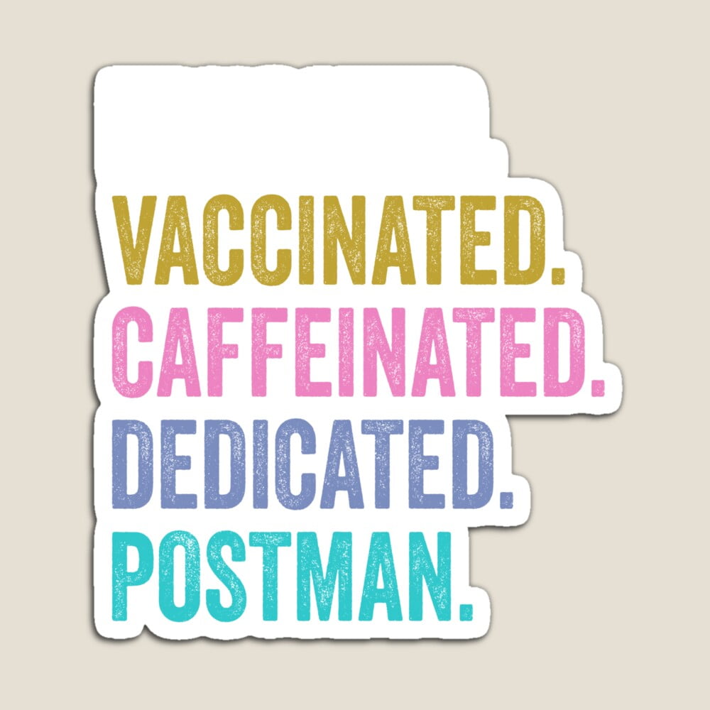 Kira Sticker With Postman Educated Dedicated Shirt, Postman Dad Husband ...