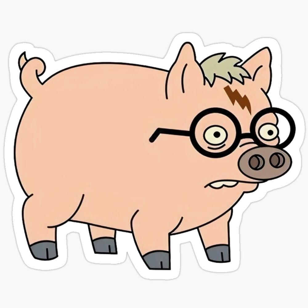 Kira Sticker - Potter Pig - Phone Stickers, Waterproof Decals Water ...