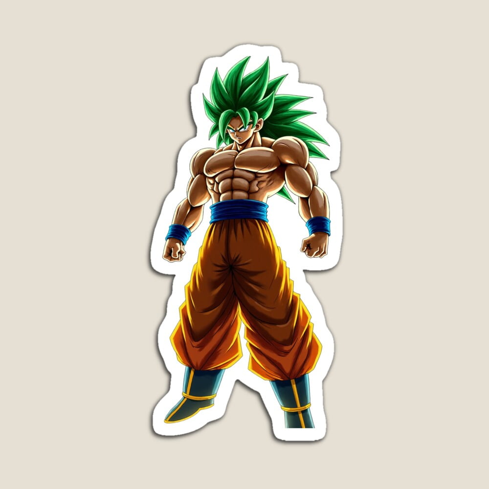 Kira Sticker With Powerful Warrior In Super Saiyan Form Decorative ...