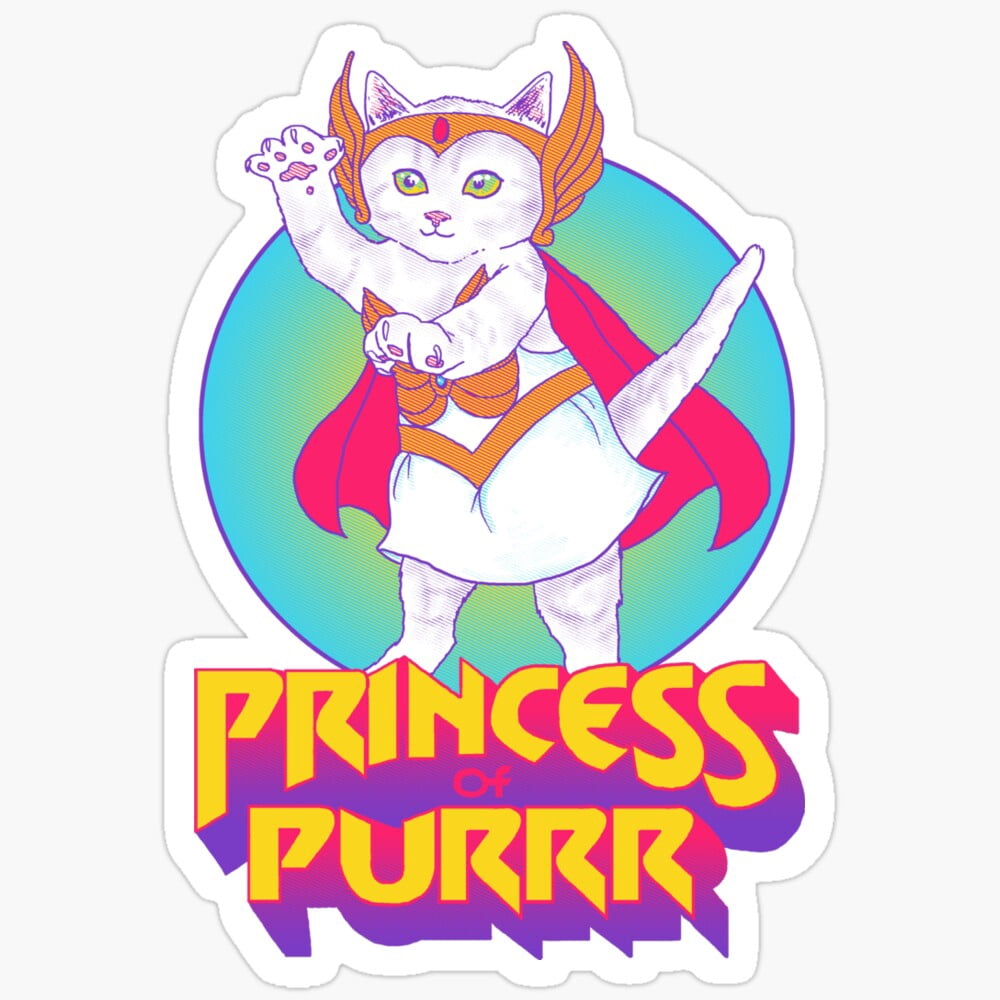 Kira Sticker - Princess Of Purrr Sticker - Single, Trio, Or Squad ...
