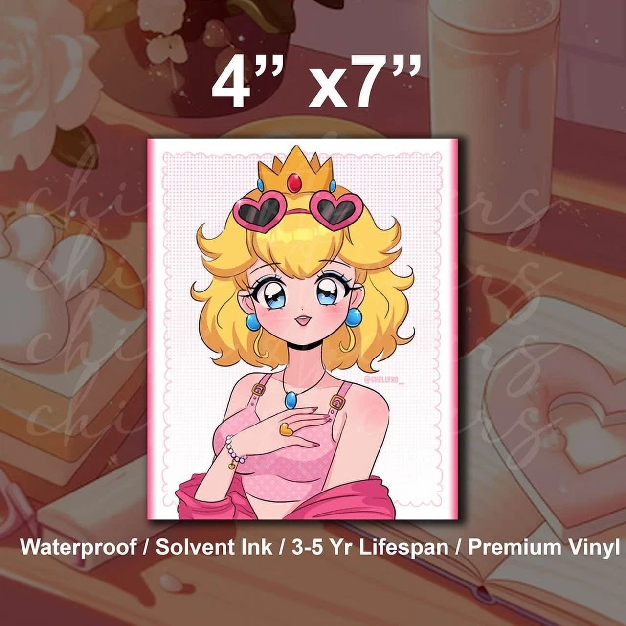 Kira Sticker With Princess Peach Bowsette Girl Vinyl Super Mario ...