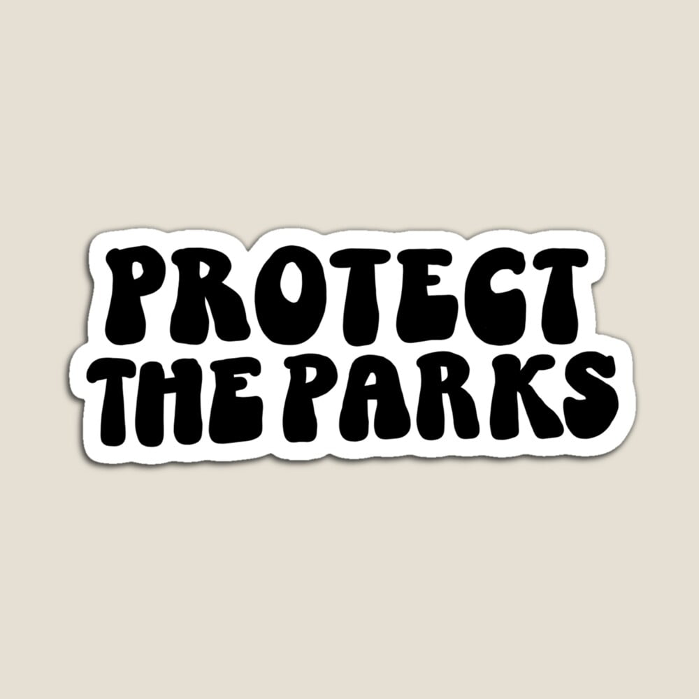 Kira Sticker With Protect The Parks Retro Sticker 2 Sticker Decorative ...
