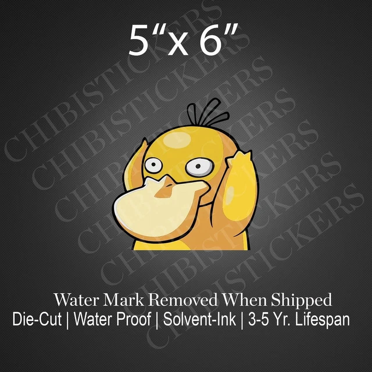 Kira Sticker With Psyduck Pokemon Misty Ash Squirtle Golduck Peeker ...