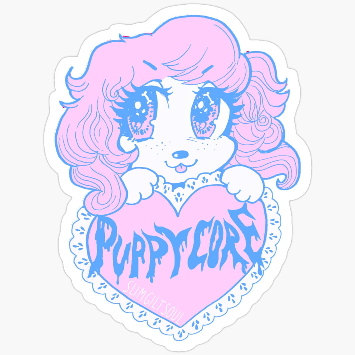 Kira Sticker - Puppycore Sticker, Funny Waterproof Decal For Pet Lovers - Walmart.com