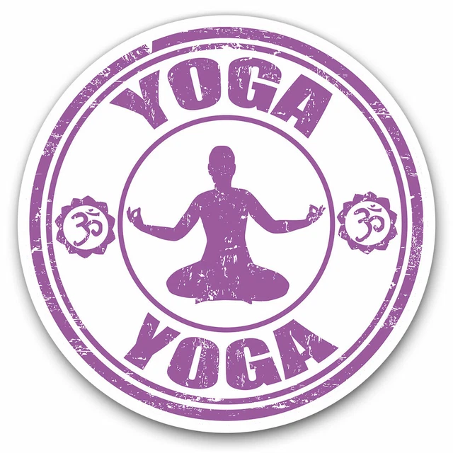 Kira Sticker With Purple Yoga Pose Ohm Om Symbol Cool Gift Decorative ...